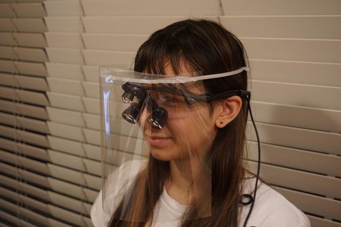 Extended Face Shield For Loupes With Light | kaigott | YouMagine