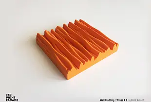 Wall Cladding "Waves" #2 | YouMagine